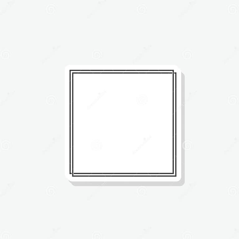 Simple Text Frame Isolated on White Background Stock Vector ...