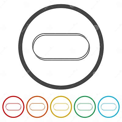 Simple Text Frame. Set on White Stock Vector - Illustration of label ...