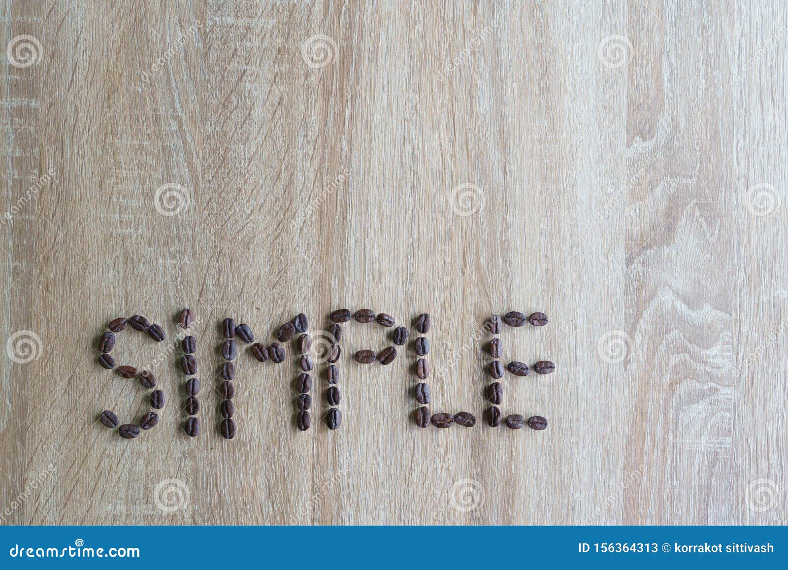 Simple Text Made of Coffee Beans. Simplicity Concept Stock Image ...