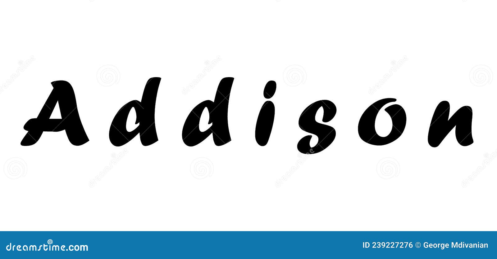 Simple text name design stock illustration. Illustration of font ...