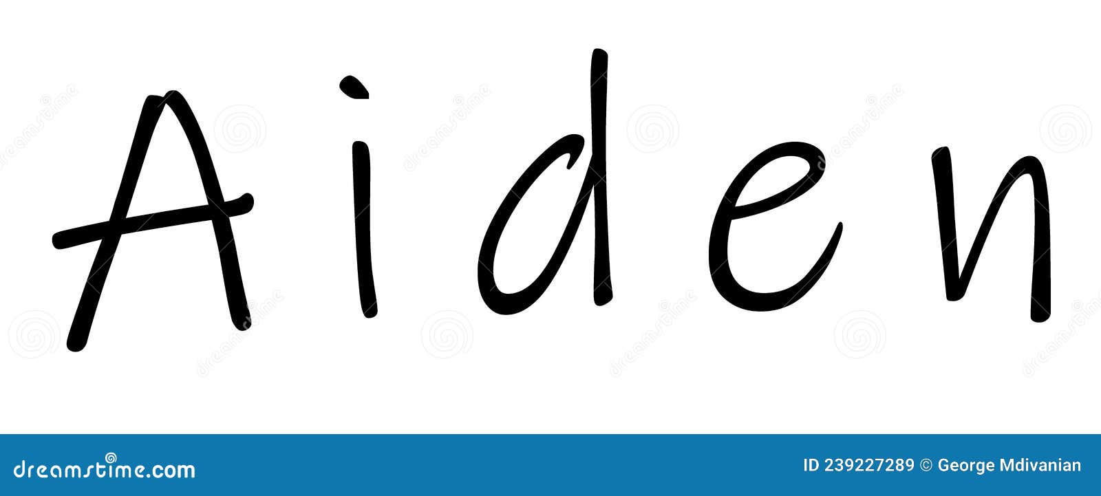 Simple text name design stock illustration. Illustration of male ...