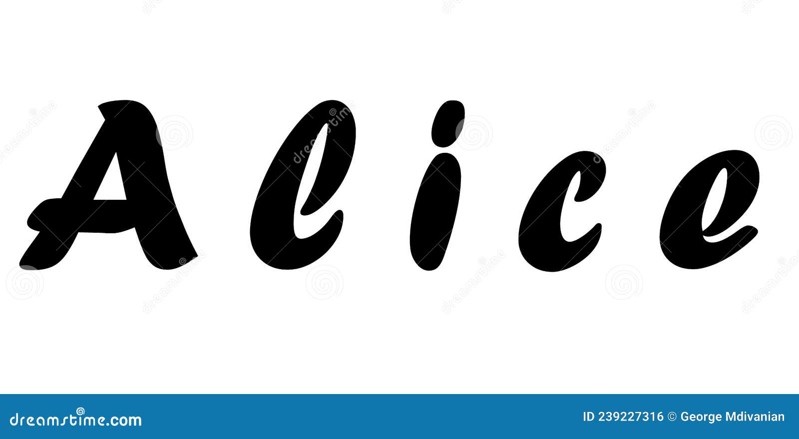 Simple text name design stock illustration. Illustration of initial ...