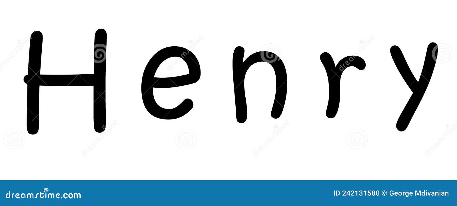 Simple text name design stock illustration. Illustration of brush ...