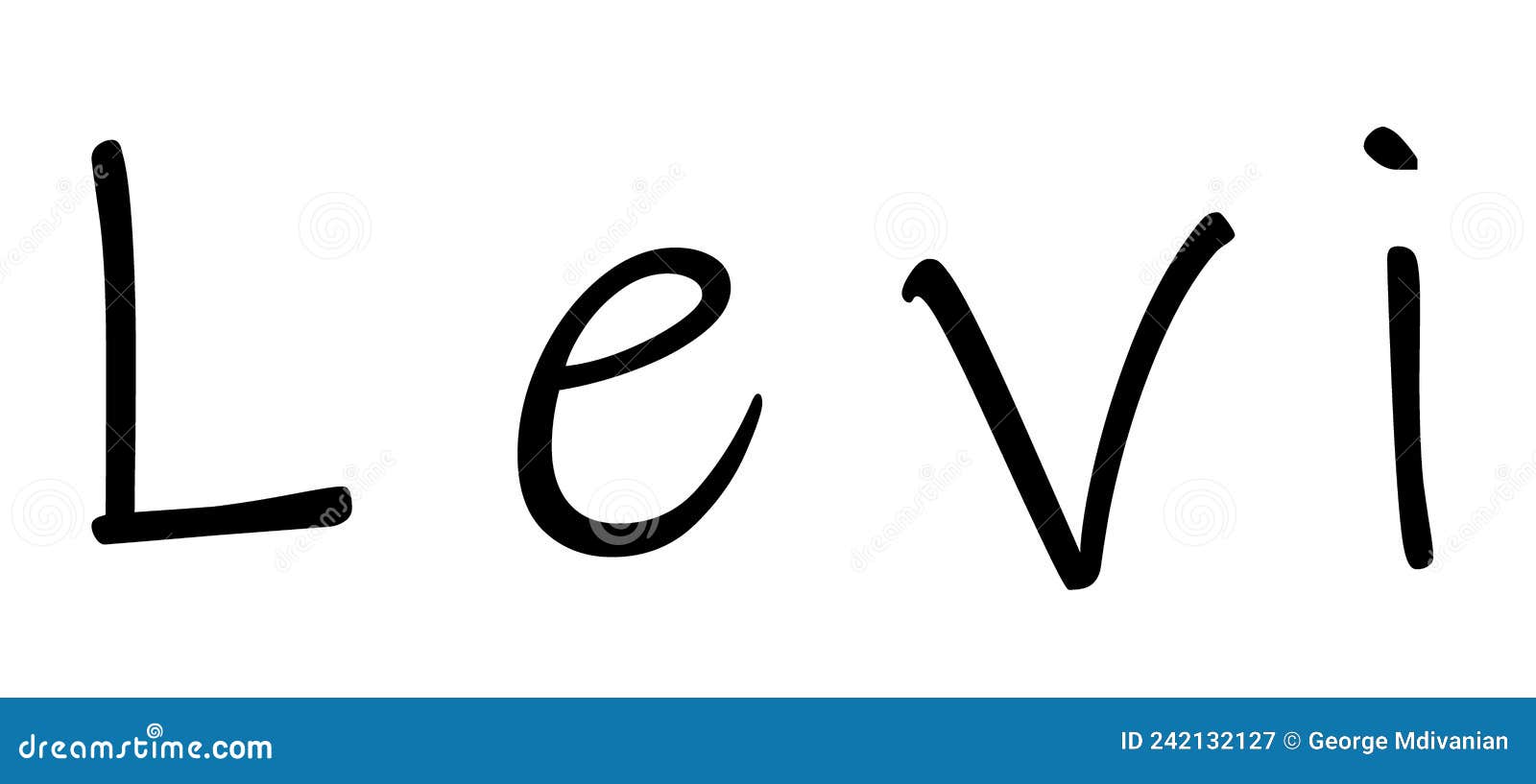 Levi Name Movie Theatre Marquee Vector Illustration | CartoonDealer.com ...