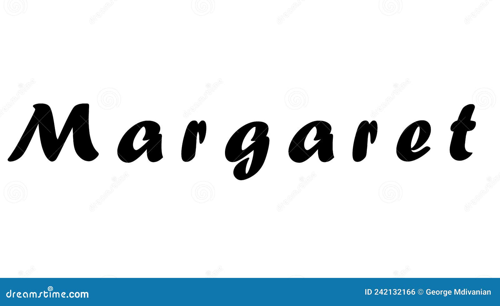 Margaret Font. Elegant Alphabet Letters Font And Number. Cartoon Vector ...