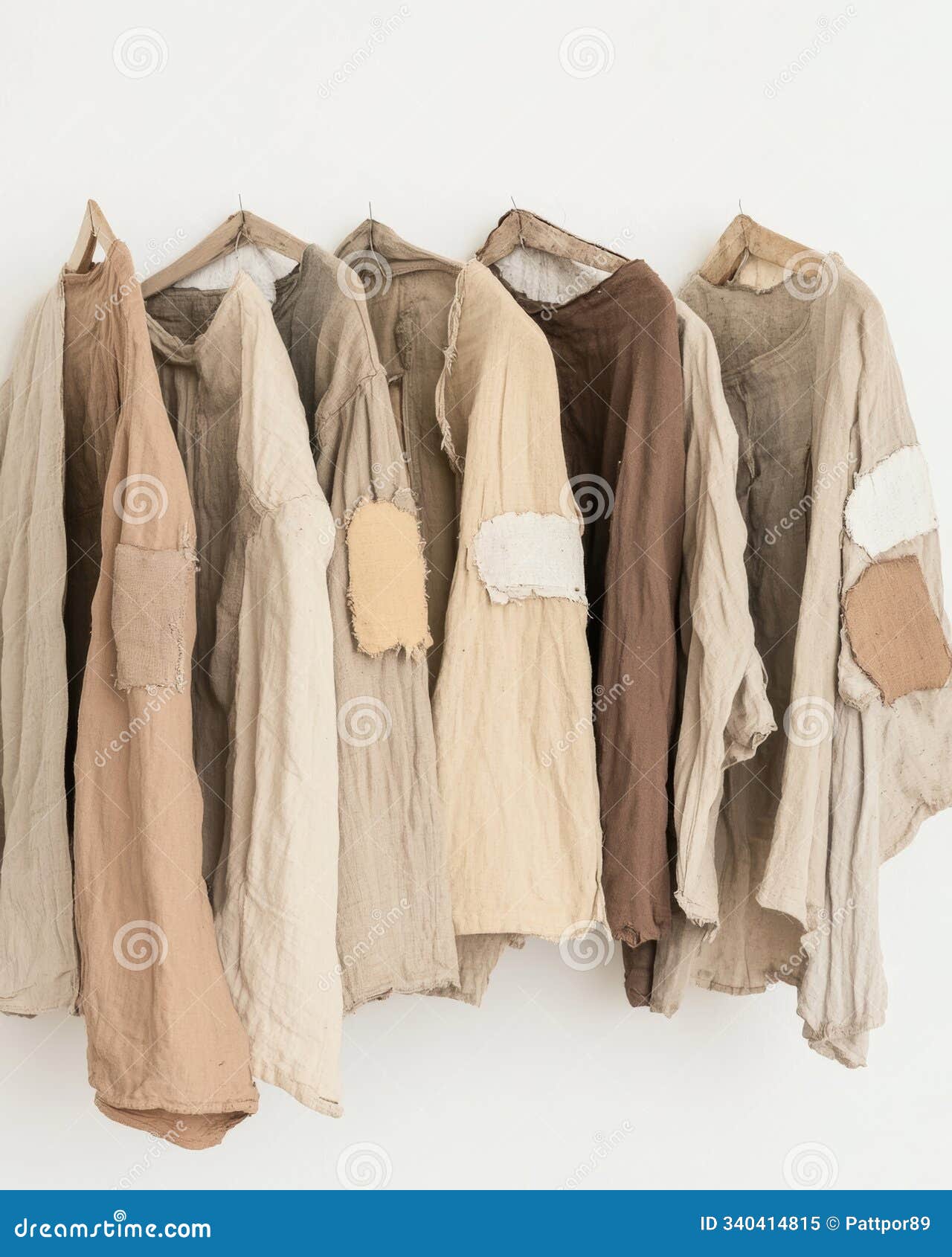 Simple Textured Garments on a Rack Stock Illustration - Illustration of ...