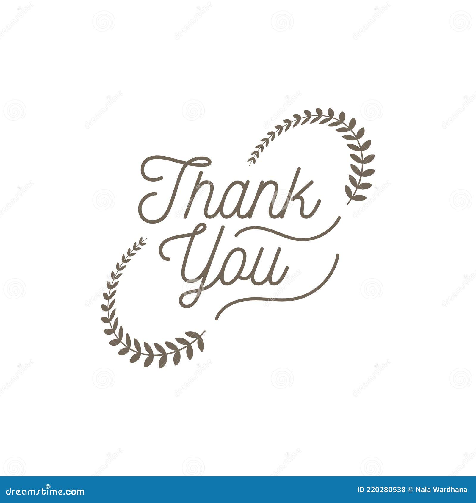 A Simple Thank You Greeting Vector Image Stock Illustration ...