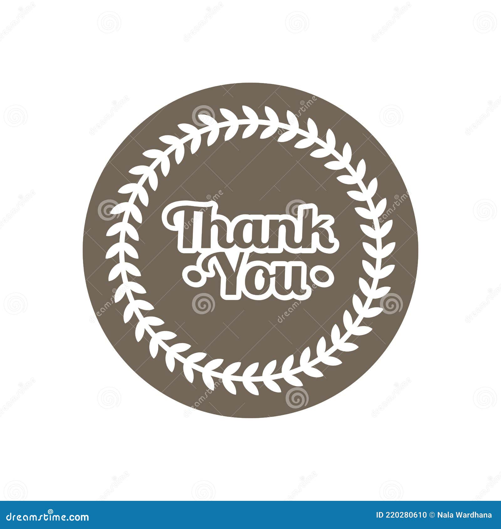 A Simple Thank You Greeting Vector Image Stock Vector - Illustration of ...