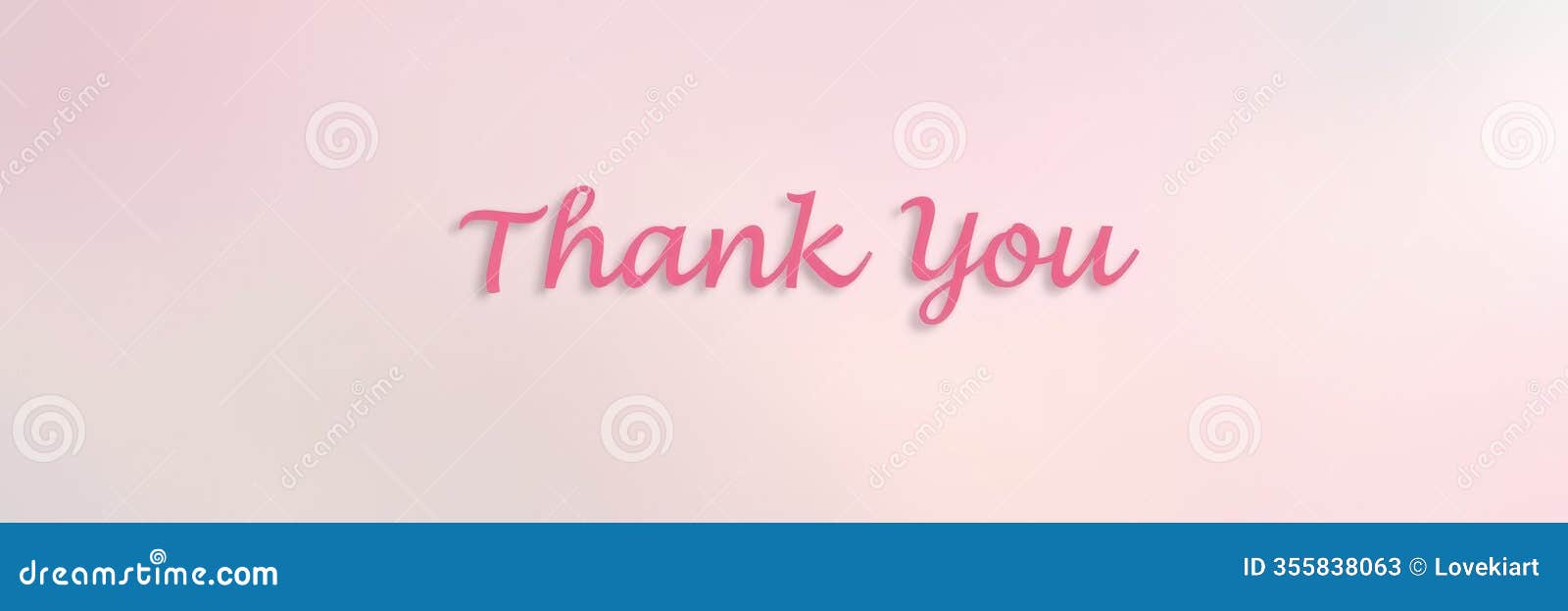 Simple Thank You Message Written in Pink Cursive Font Against a Soft ...