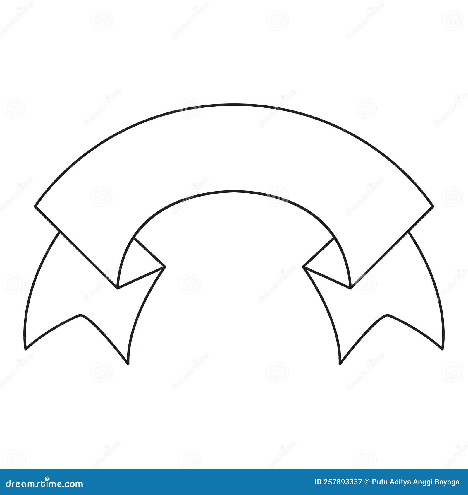 Simple thin line banner stock vector. Illustration of thin - 257893337