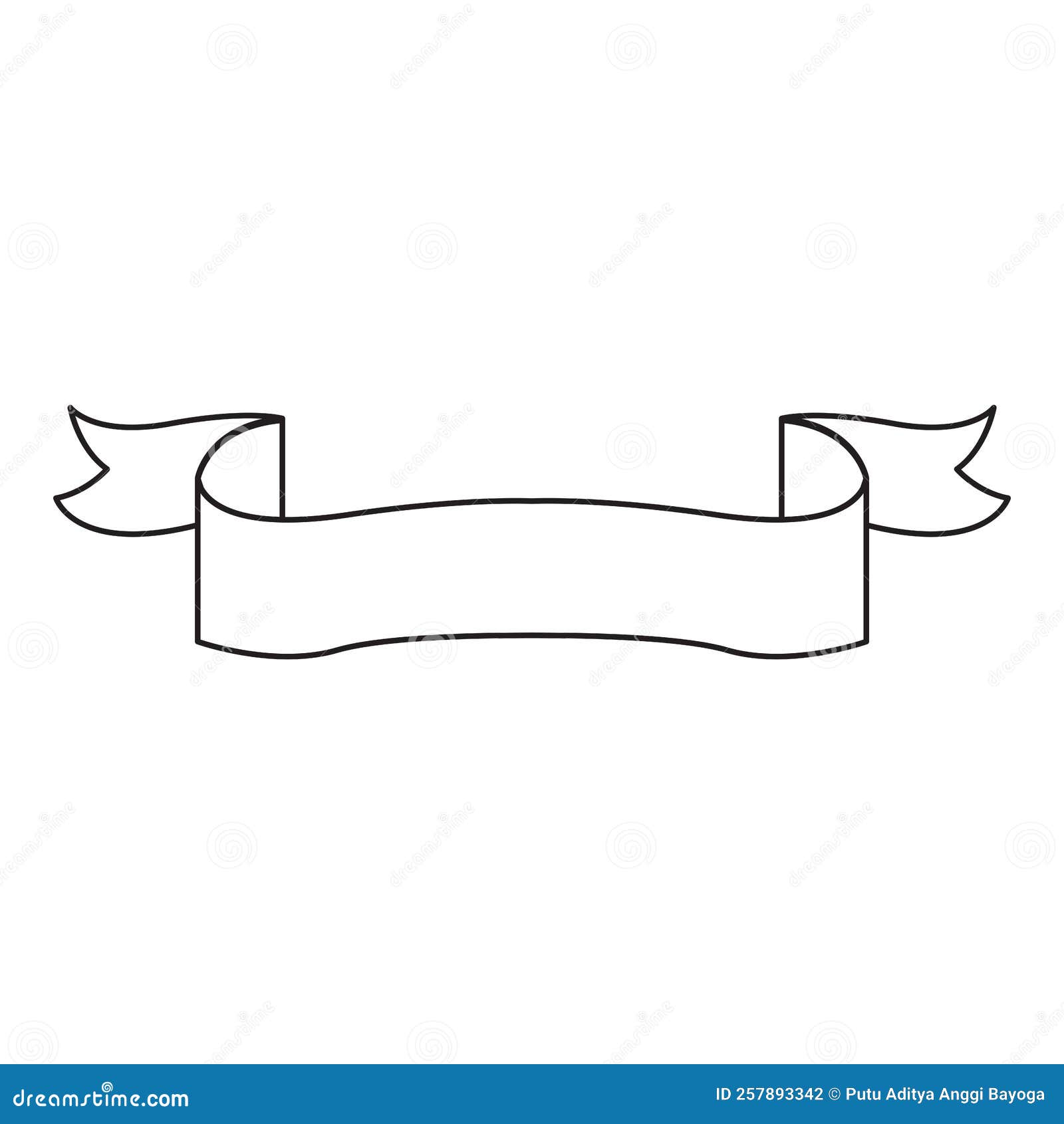 Simple thin line banner stock vector. Illustration of vector - 257893342