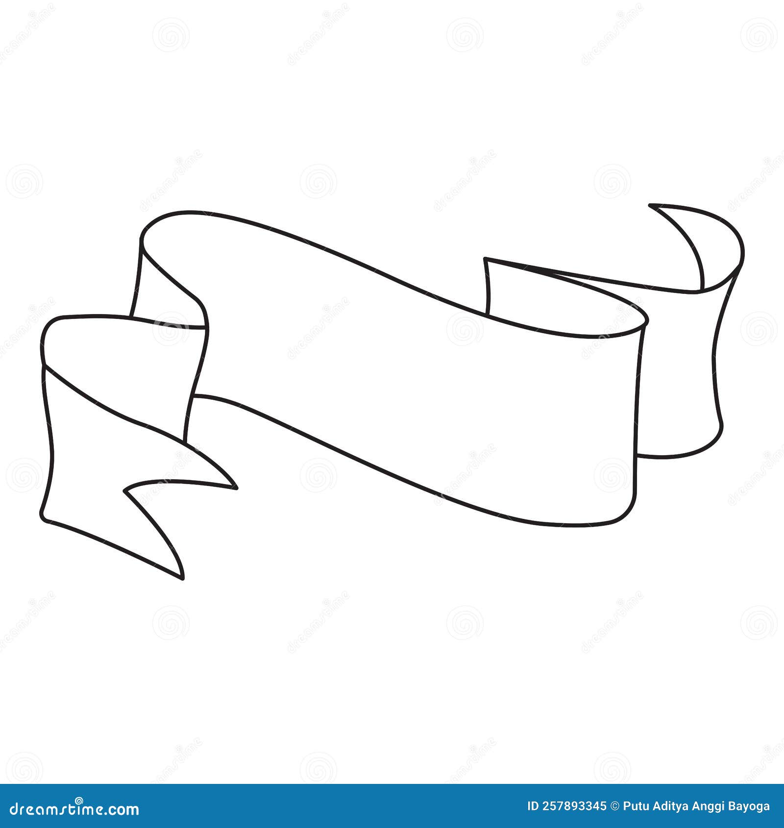 Simple thin line banner stock vector. Illustration of design - 257893345