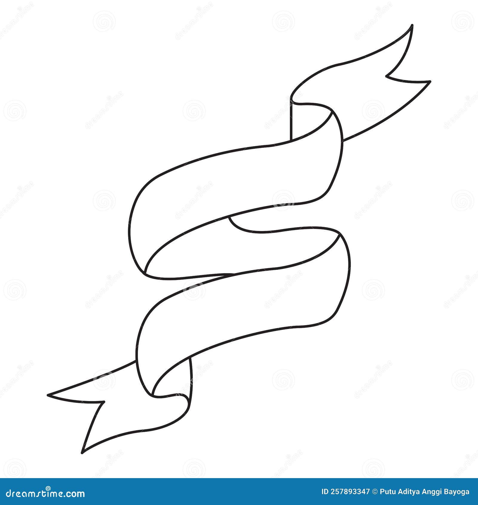 Simple thin line banner stock vector. Illustration of decoration ...