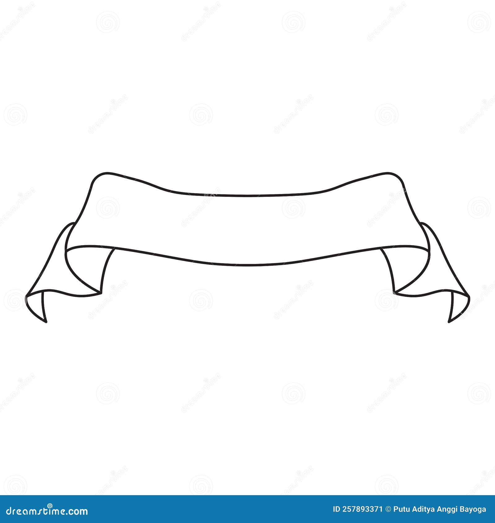 Simple thin line banner stock vector. Illustration of line - 257893371