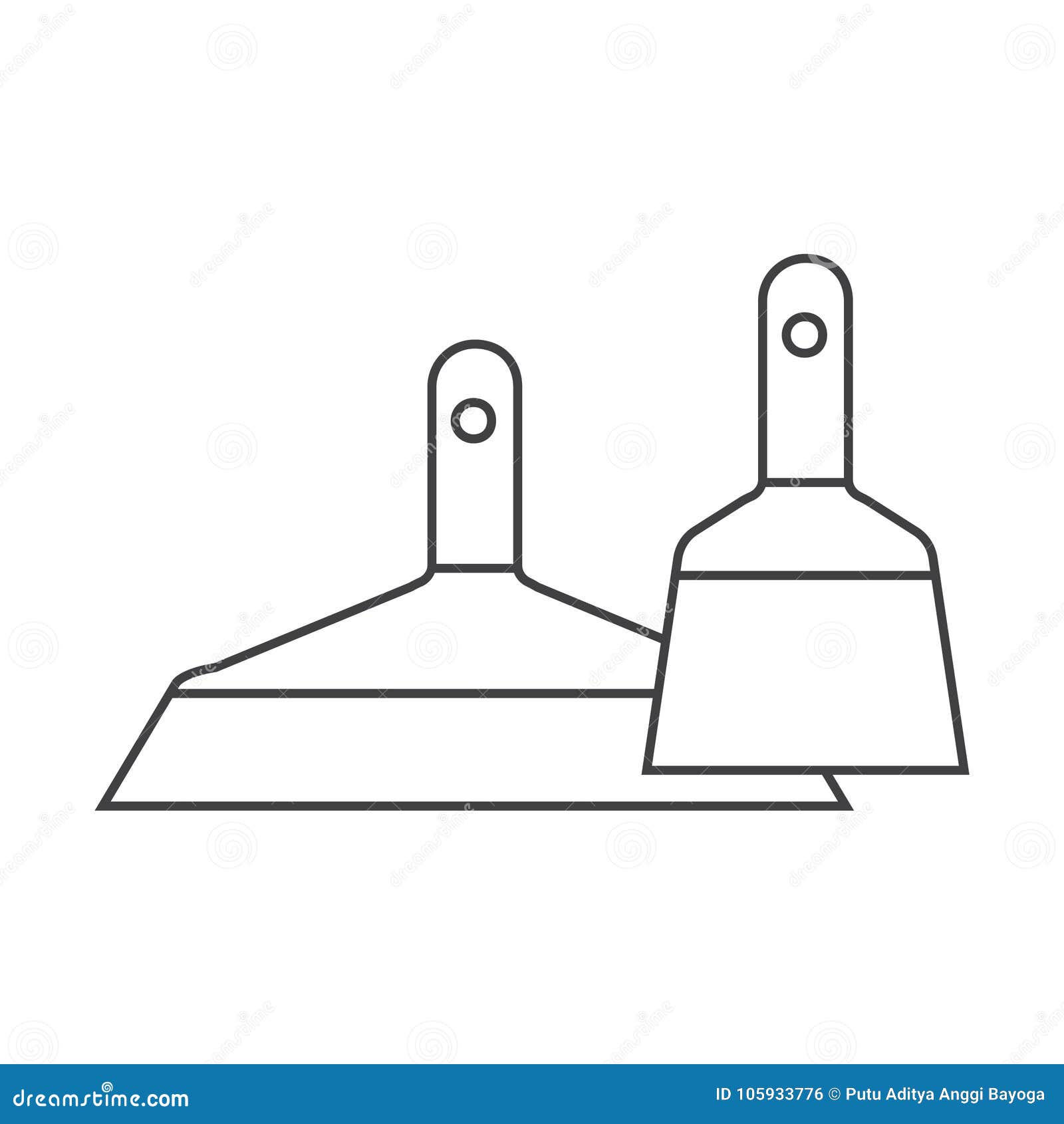 Thin Line Paint Remover Icon Stock Vector - Illustration of toolsn ...