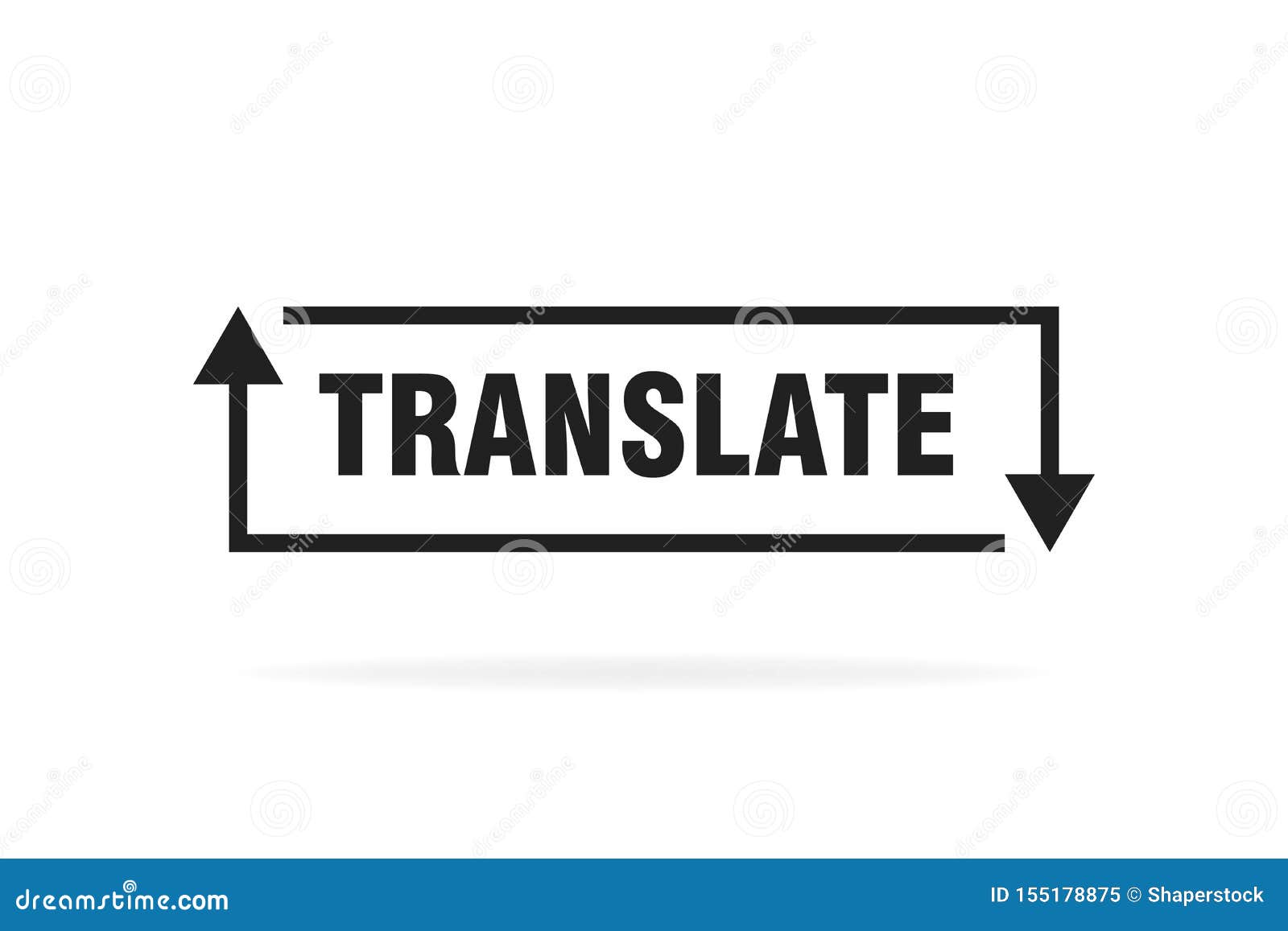 Simple Thin Line Translator Logo Concept Isolated on White Background ...