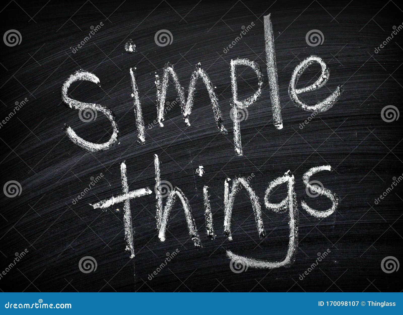 The Simple Things stock image. Image of handwriting - 170098107