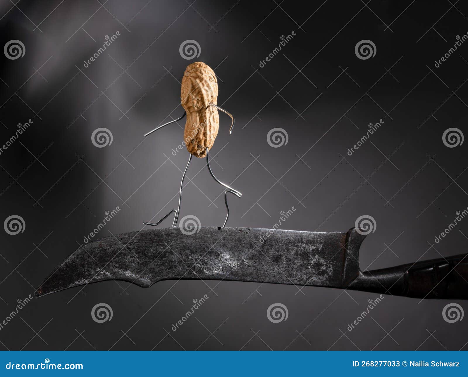 Simple Things - Walking on the Edge Stock Image - Image of sharp, blade ...