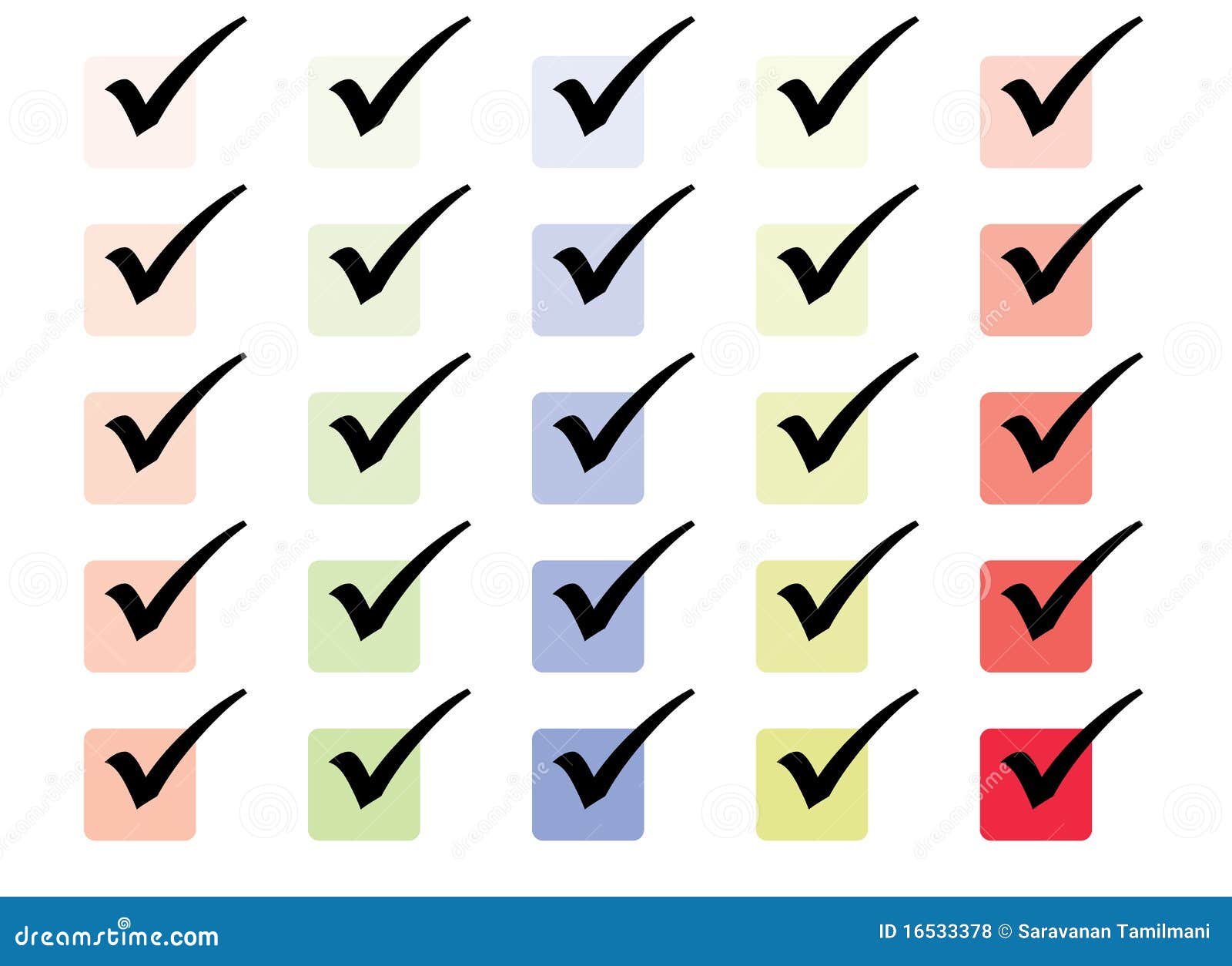 Simple Tick box set stock vector. Illustration of internet - 16533378