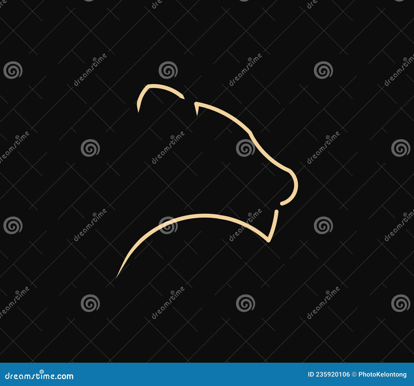 Simple Tiger Face Logo Design. Tiger Logo Template Stock Vector ...