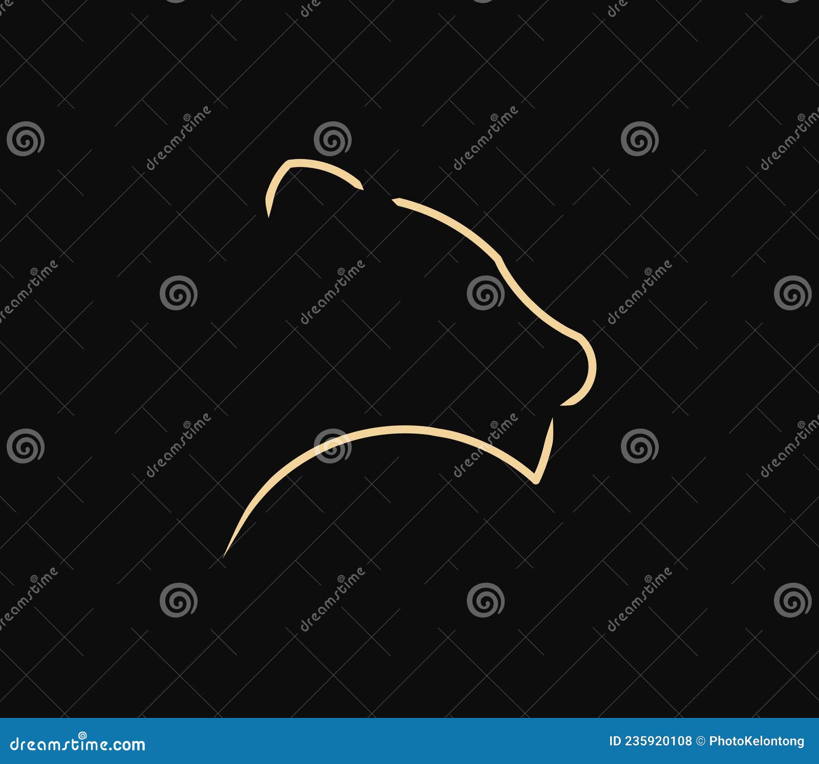 Simple Tiger Face Logo Design. Tiger Logo Template Vector Illustration ...