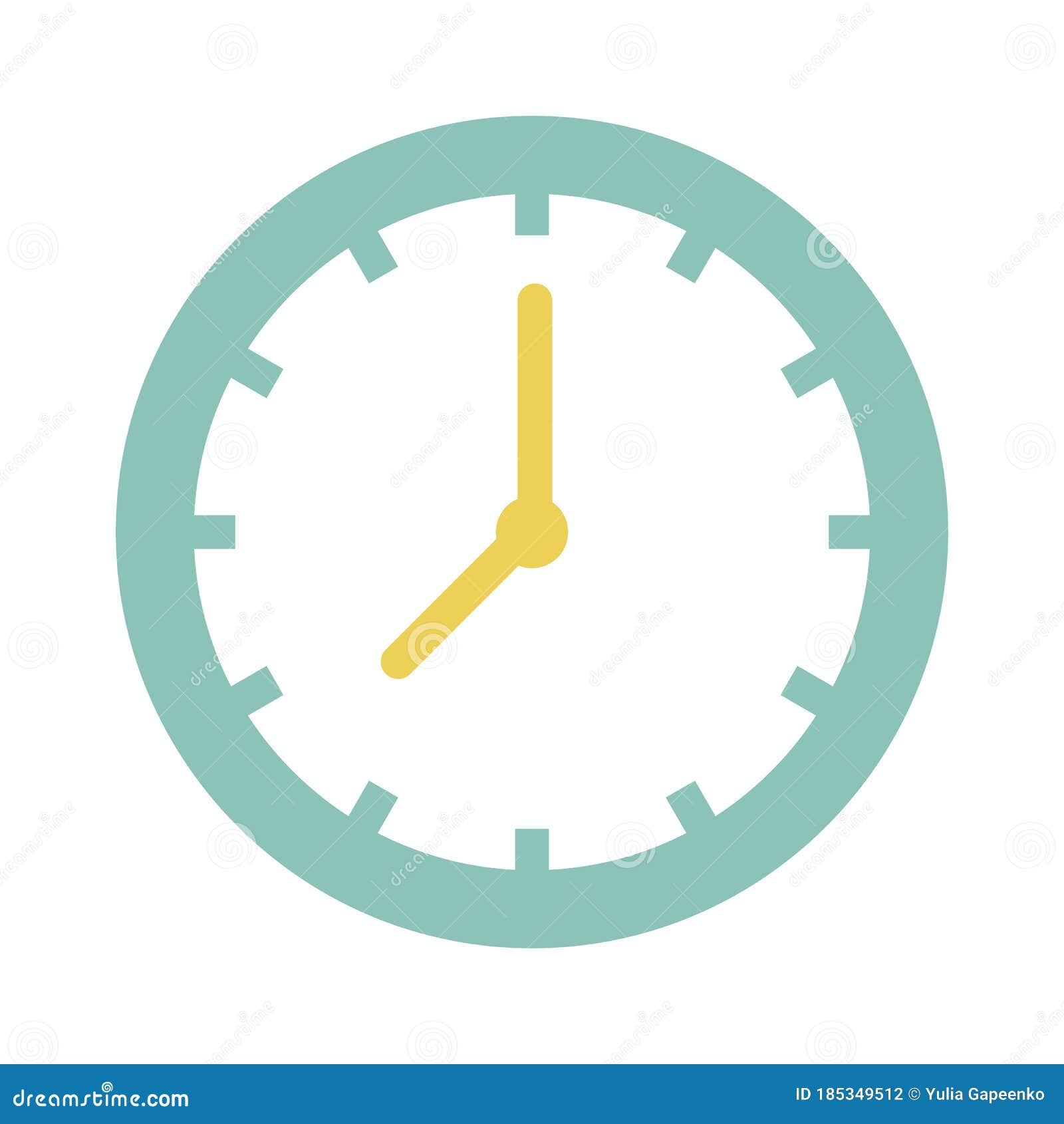 Simple Set Of Time Icon Color Editable Template. Contains Icons Such As ...