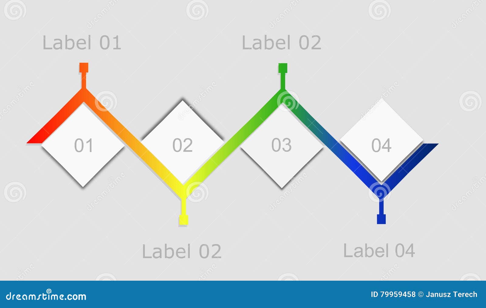 Simple Timeline Info Graphic Design Template Stock Illustration ...