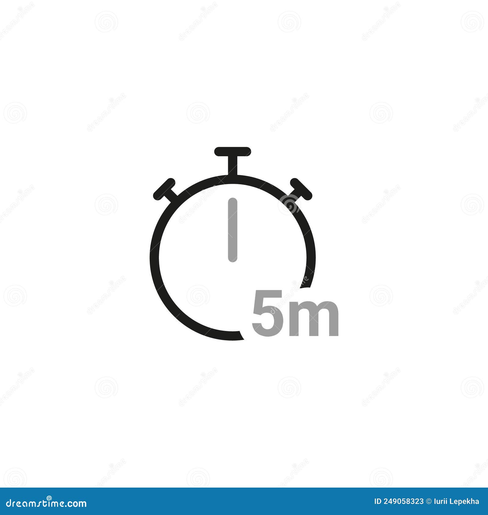 Simple of Timers Related Icons. Five Minute Timer Icon. Vector ...