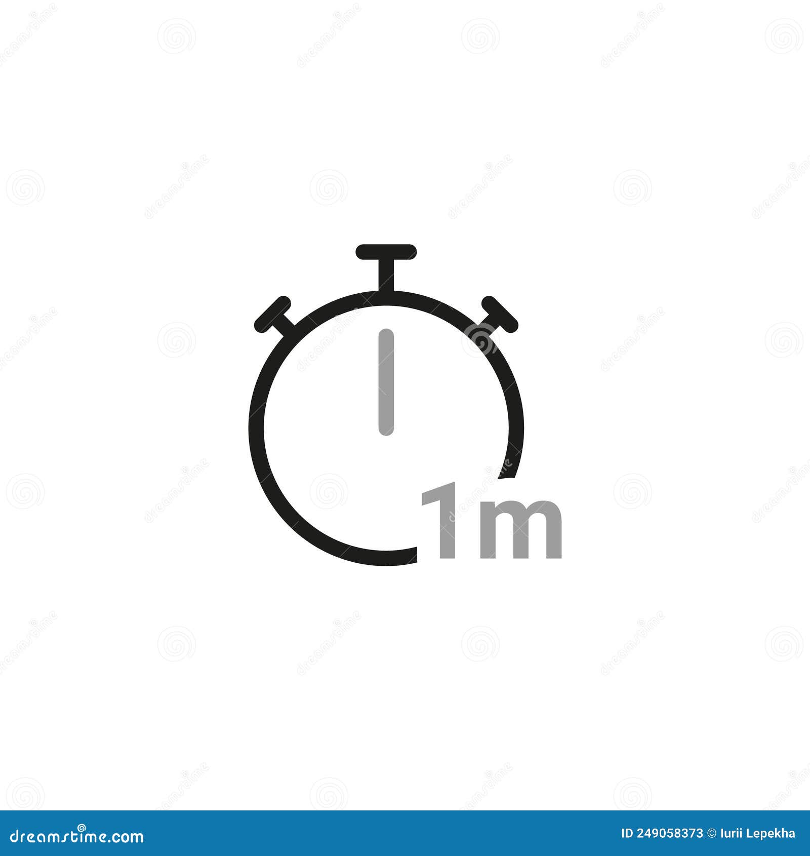 Simple of Timers Related Icons. One Minute Timer Icon. Vector ...