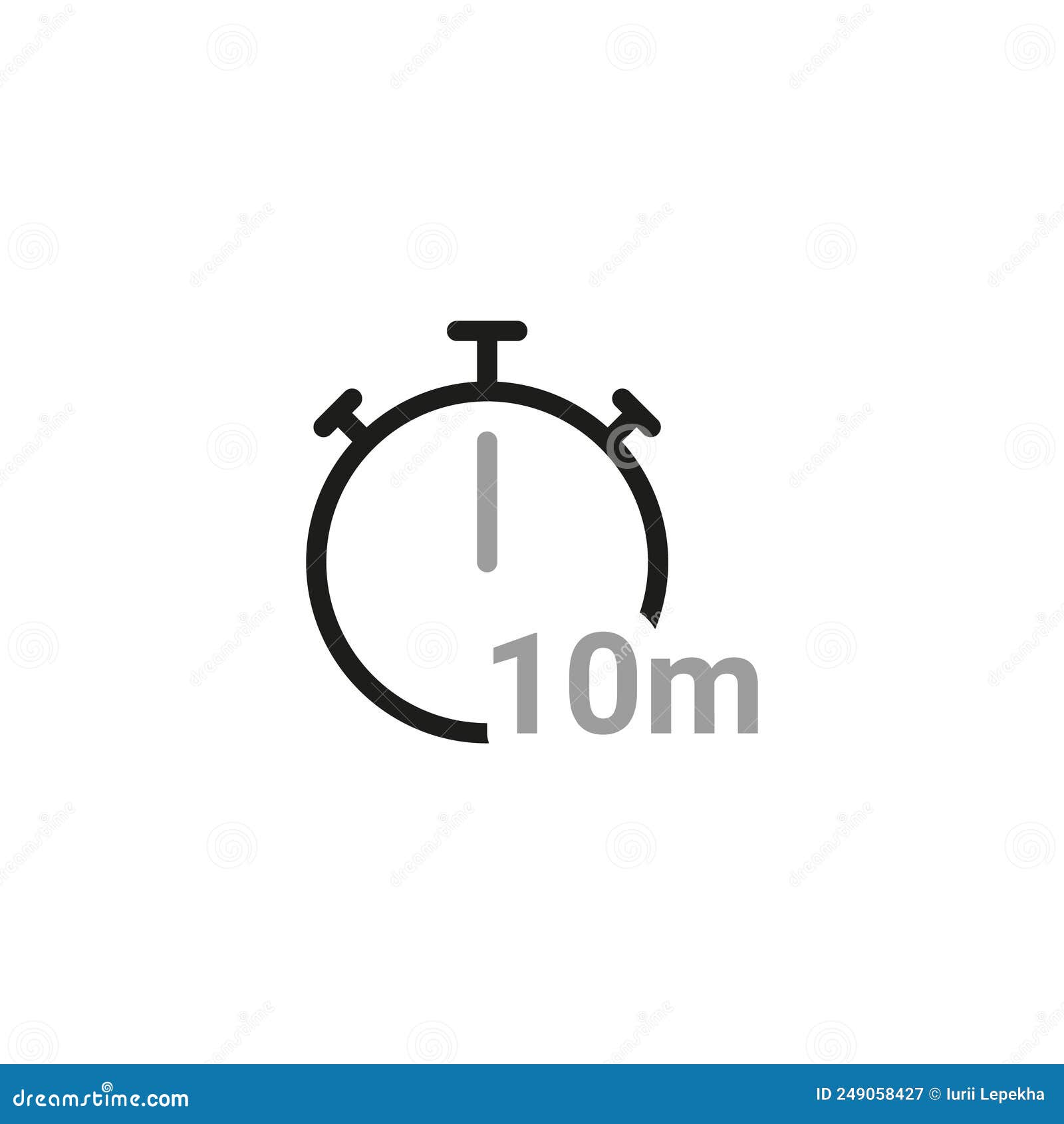 Simple of Timers Related Icons. Ten Minute Timer Icon. Vector ...