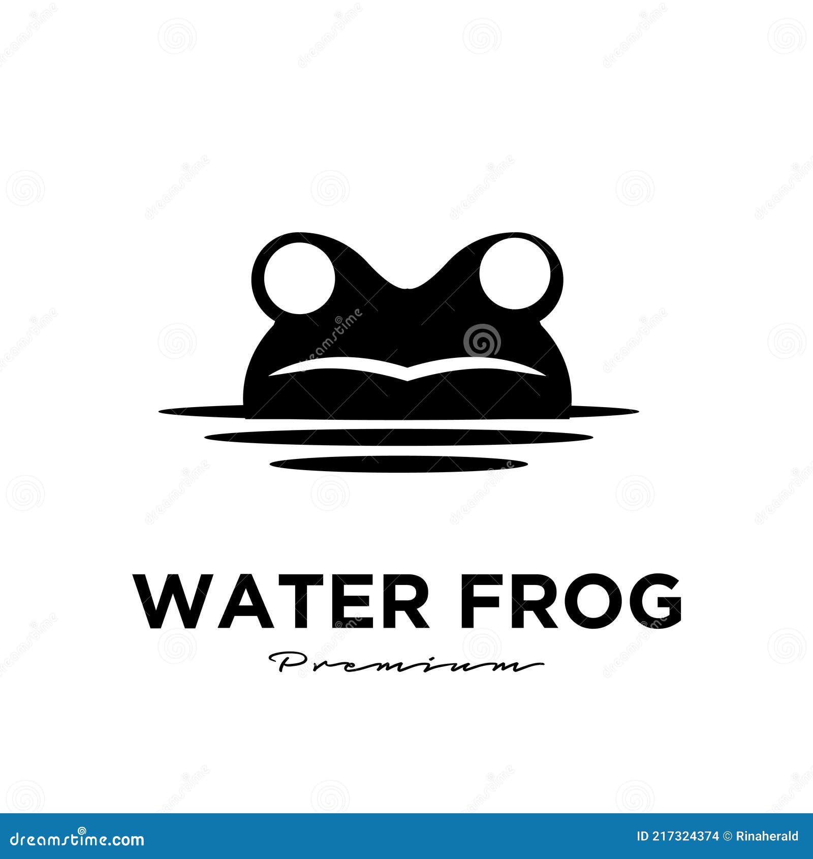 Simple Toad Frog Vector Illustration Logo Concept Stock Vector ...