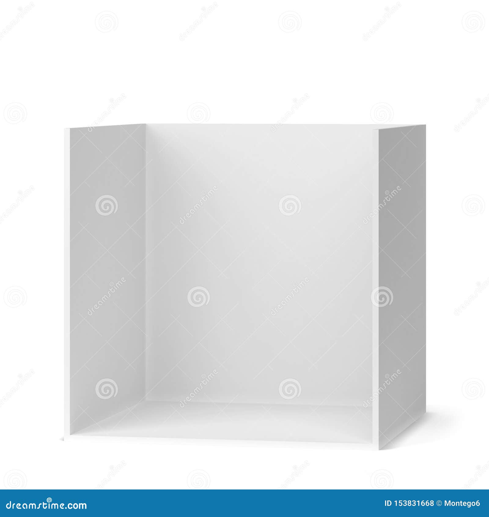 Simple Tradeshow Booth Mockup Stock Illustration - Illustration of ...