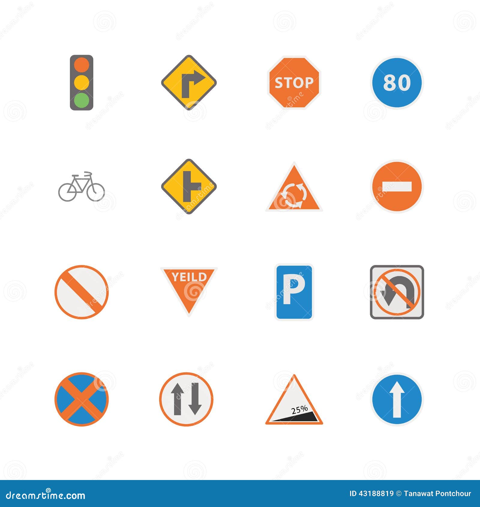 Simple Traffic sign icon stock illustration. Illustration of isolated ...