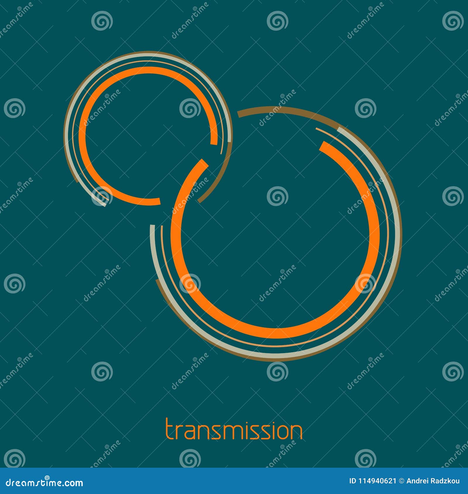 Simple Transmission Logo For Engineering, Mechanics, Connection Cartoon ...