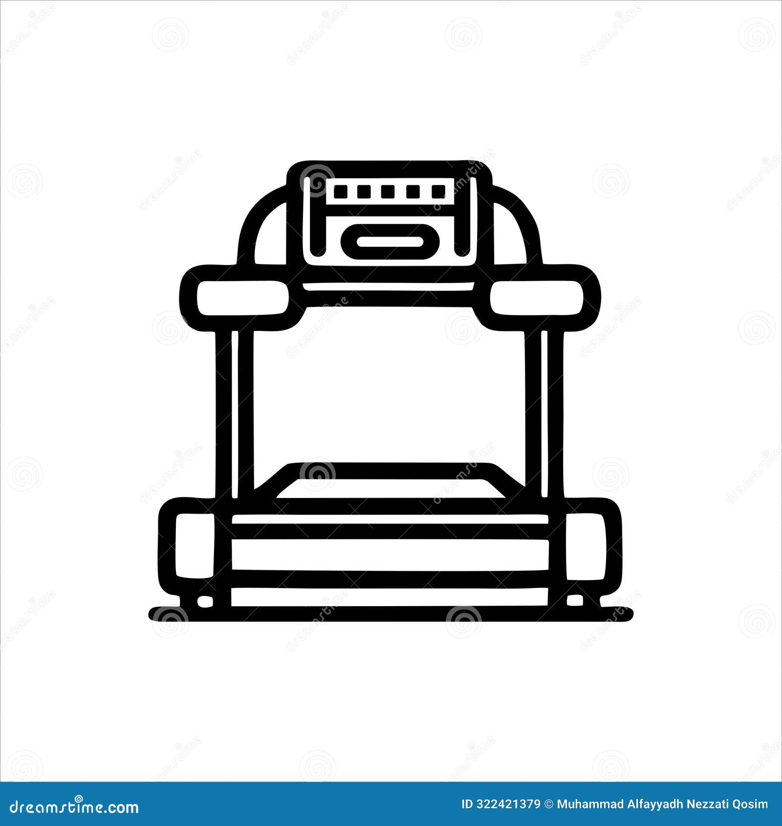 Simple Treadmill Vector with Minimalist and Modern Design Stock ...