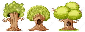 Simple Tree Cartoon Isolated Stock Vector - Illustration of cartoon ...