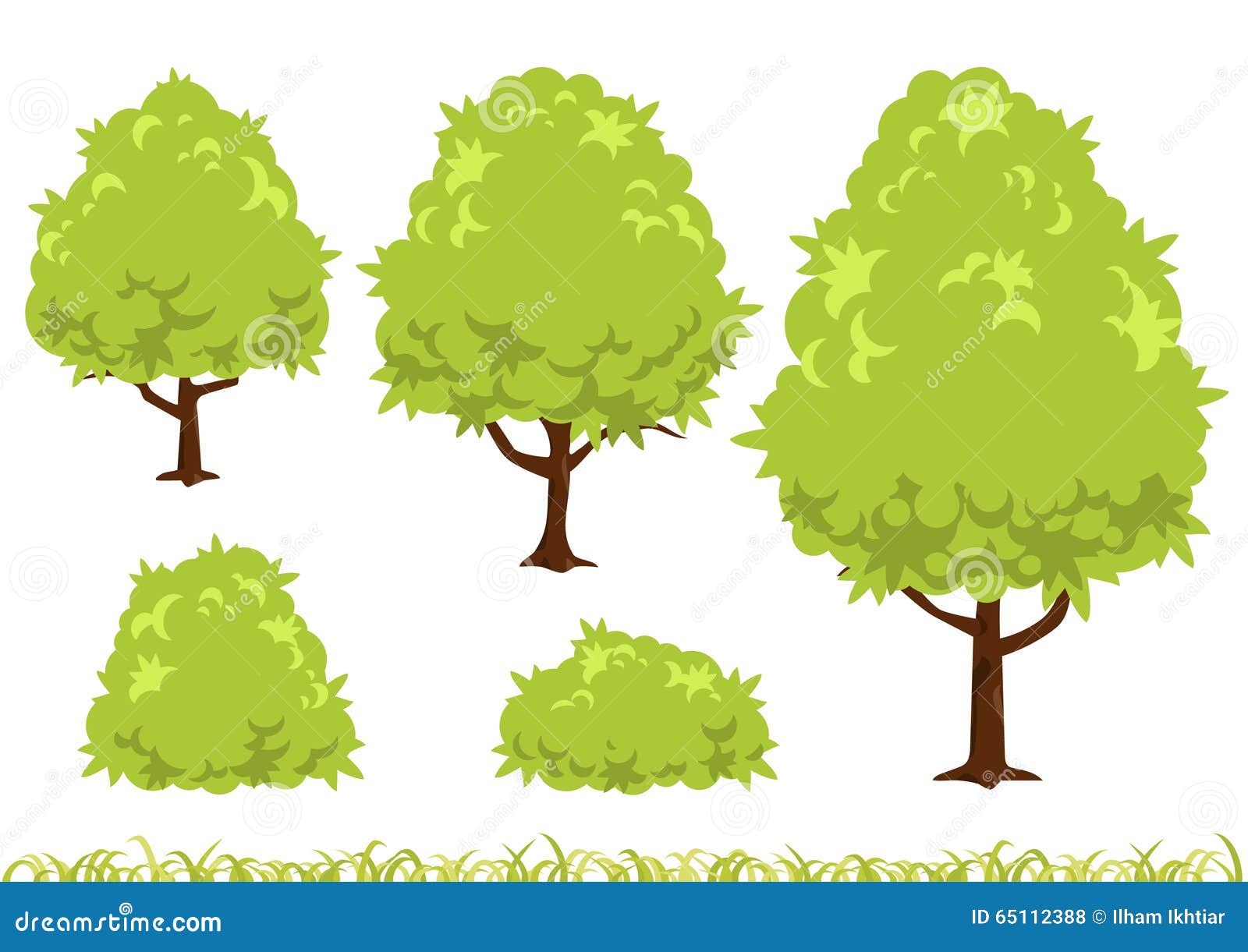 Simple tree illustration stock vector. Illustration of single - 65112388