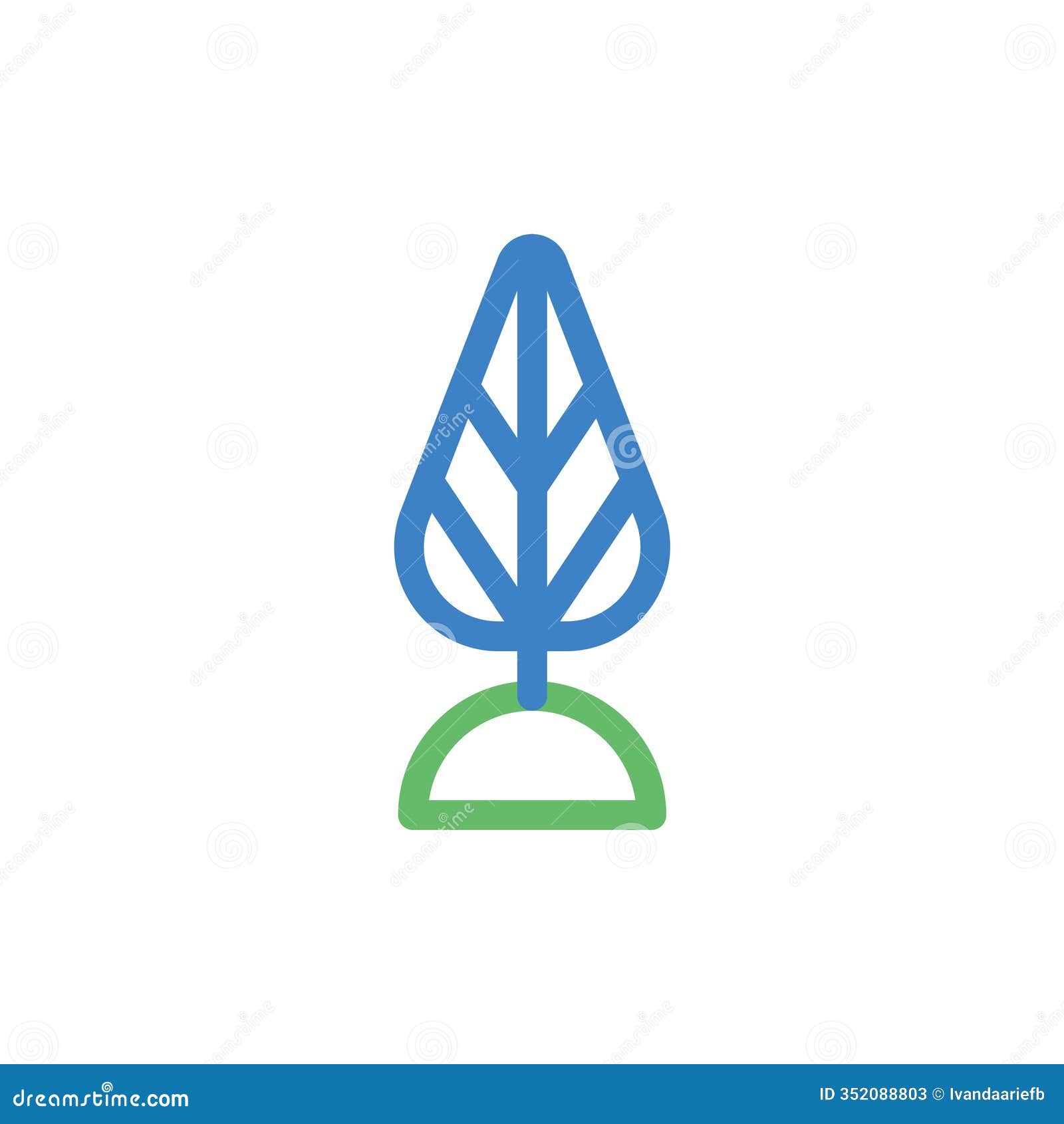 Simple Tree Logo. Concept of Nature, Growth, and Sustainability Stock ...