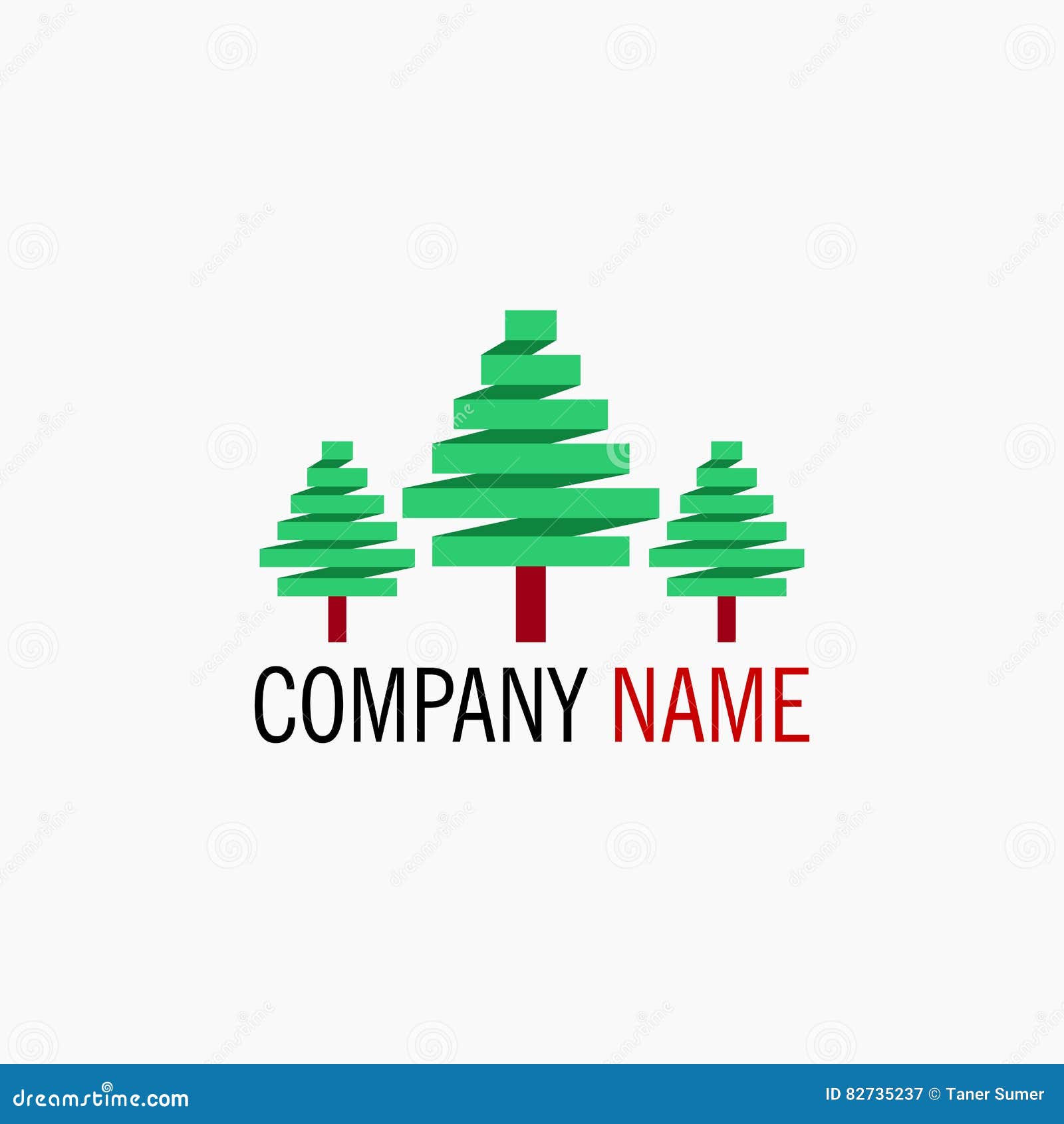 Simple Tree Logo stock vector. Illustration of style - 82735237