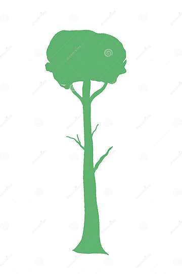 Simple tree vector stock vector. Illustration of nature - 183439267