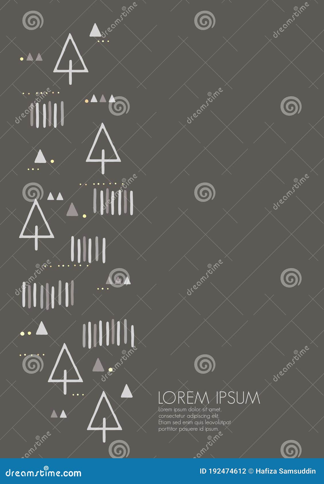 Simple Trees Poster Design. Vector Illustration Decorative Design Stock ...
