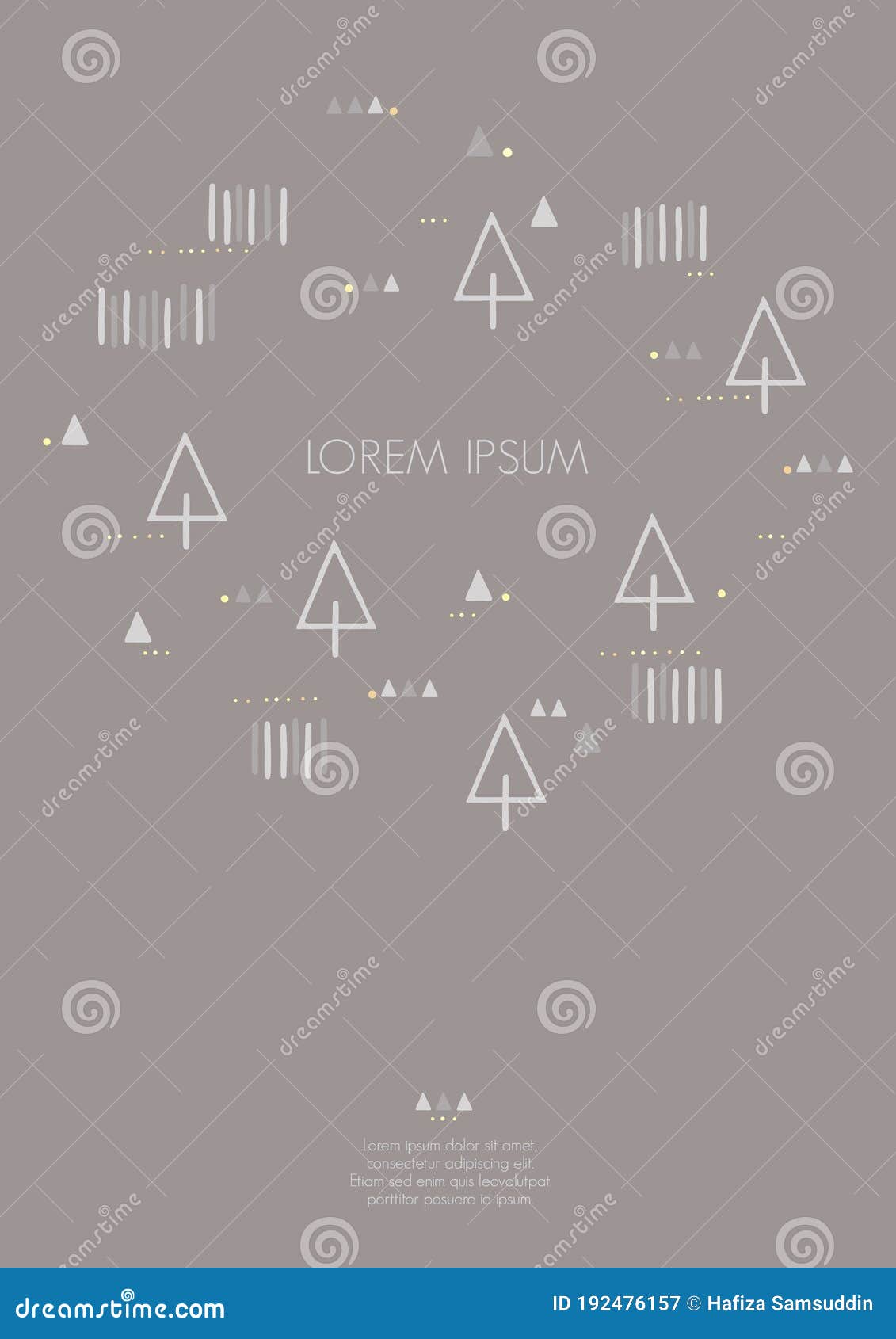 Simple Trees Poster Design. Vector Illustration Decorative Design Stock ...