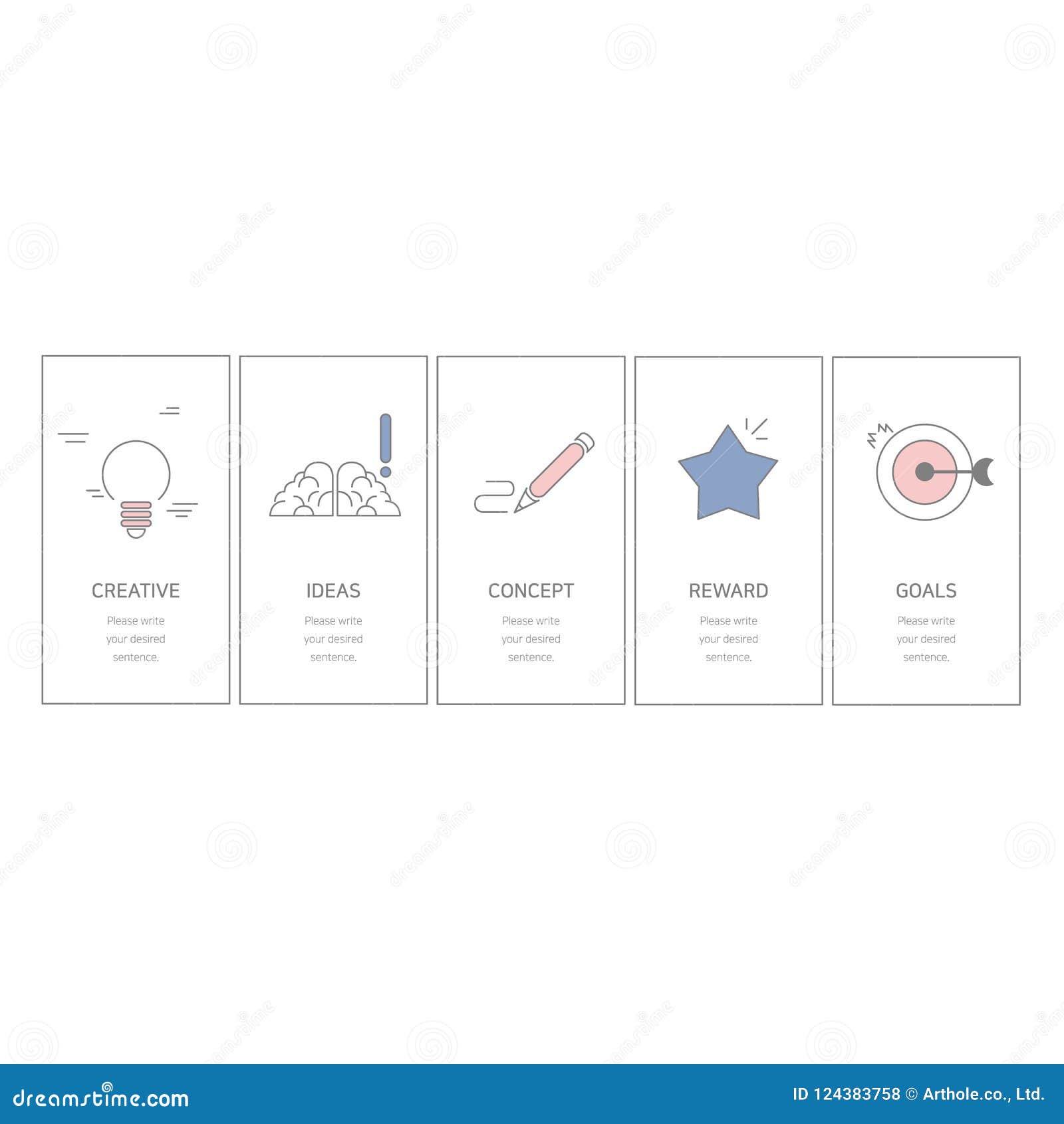 Simple and Trendy Web Design Set Stock Vector - Illustration of layout ...