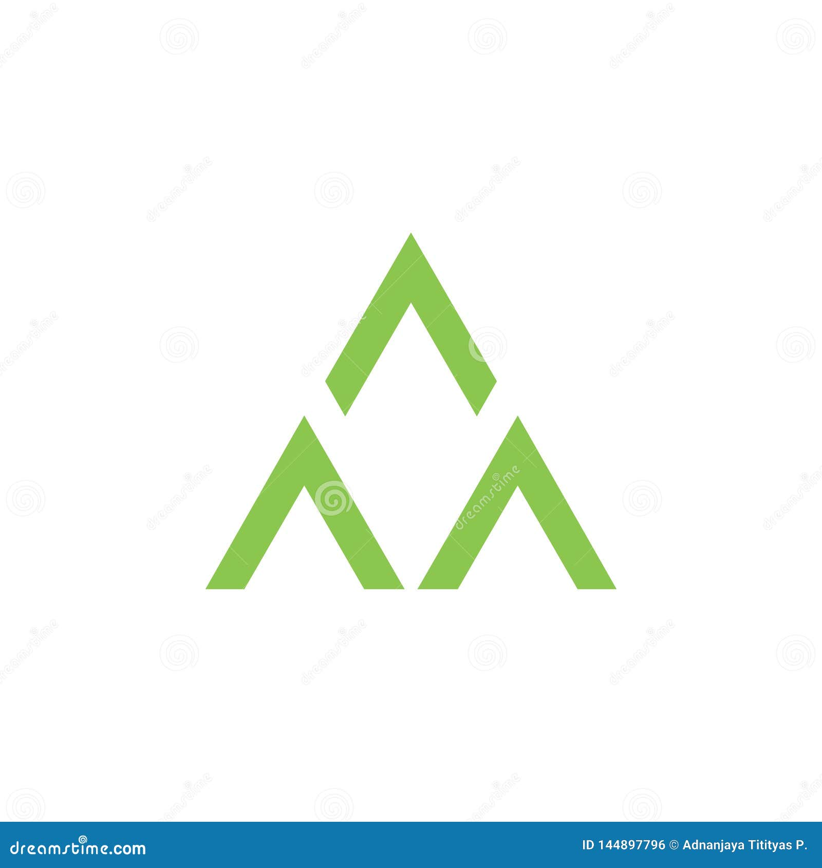 Simple Triangle Arrows Line Geometric Logo Vector Stock Vector ...
