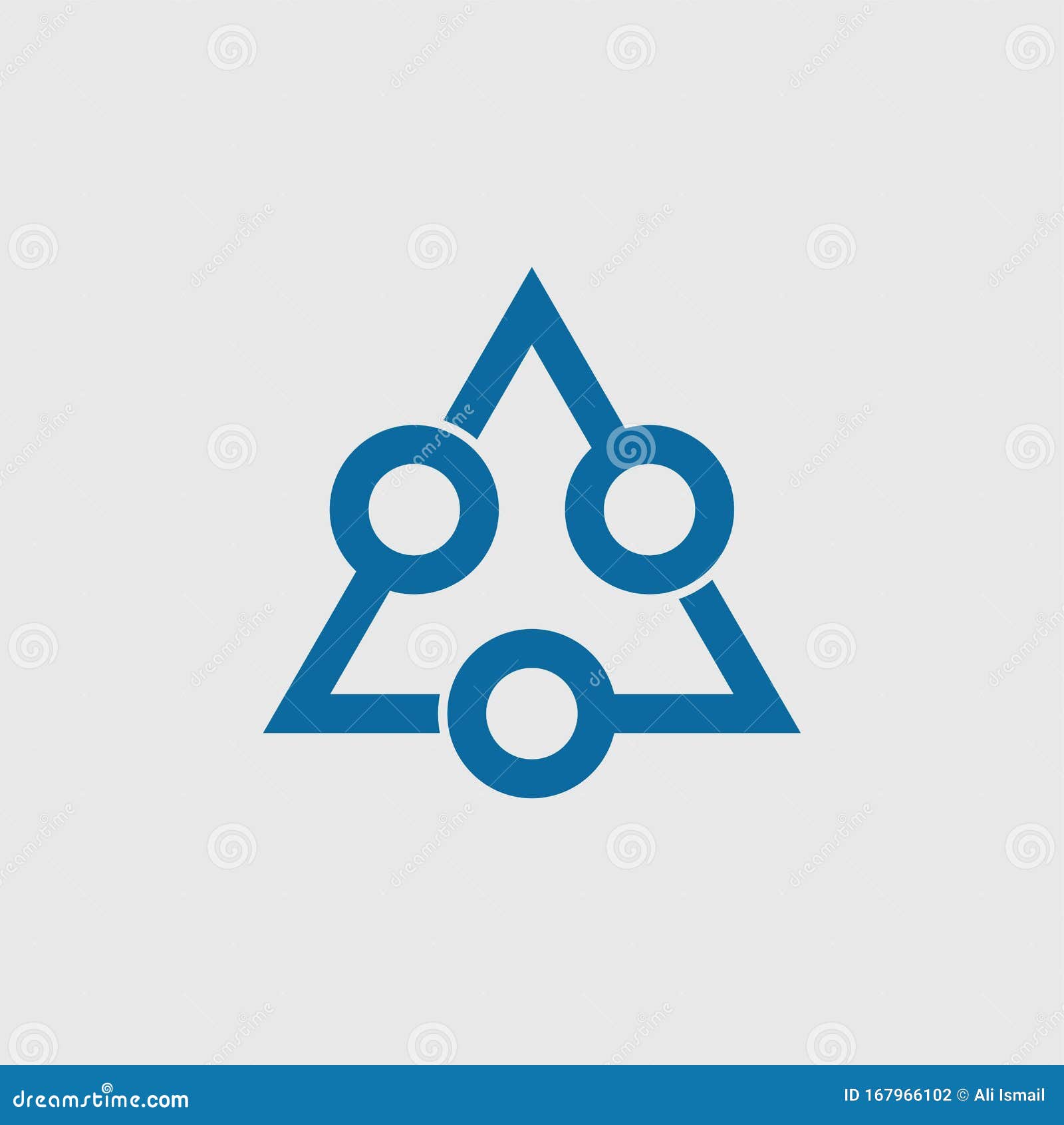 Simple Triangle Circuit Logo Stock Vector - Illustration of icon ...