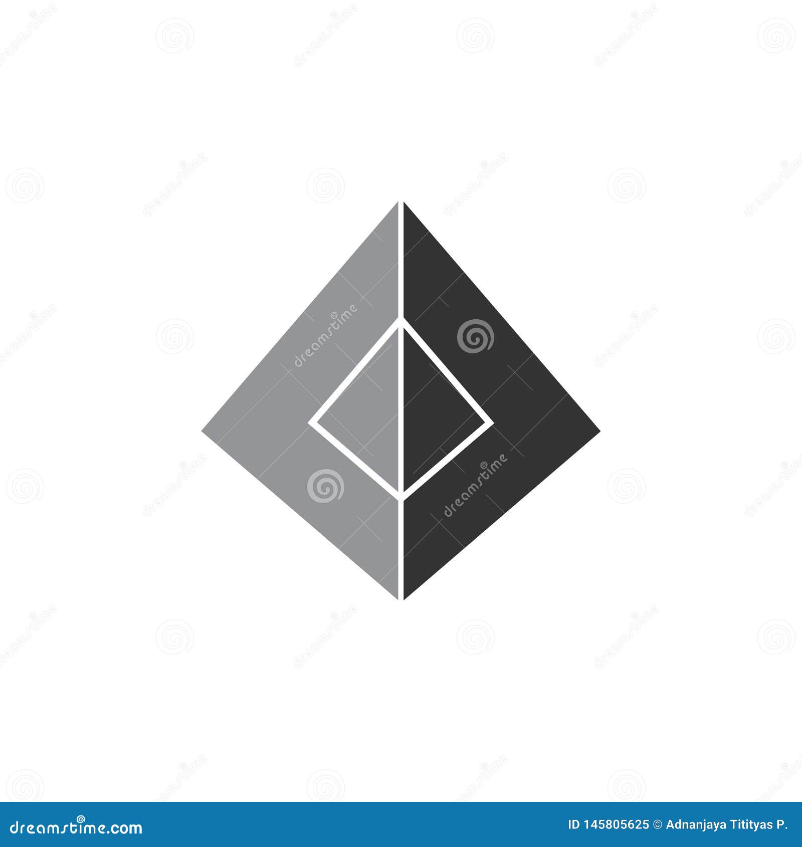Simple Pyramid Infographic With A 4 Elements Template That Is A Four ...