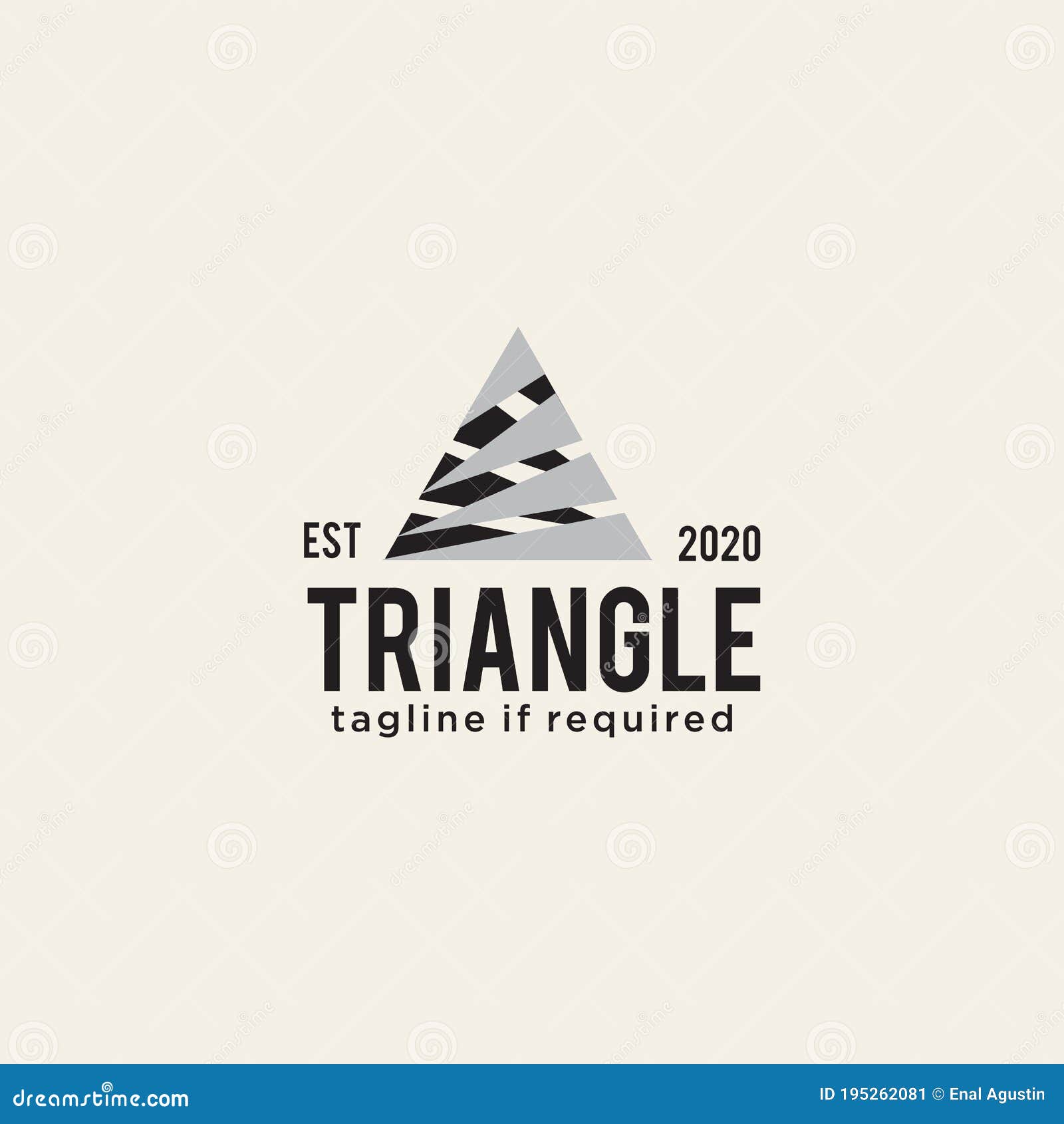 Simple Triangle Logo Design Template Stock Vector - Illustration of ...