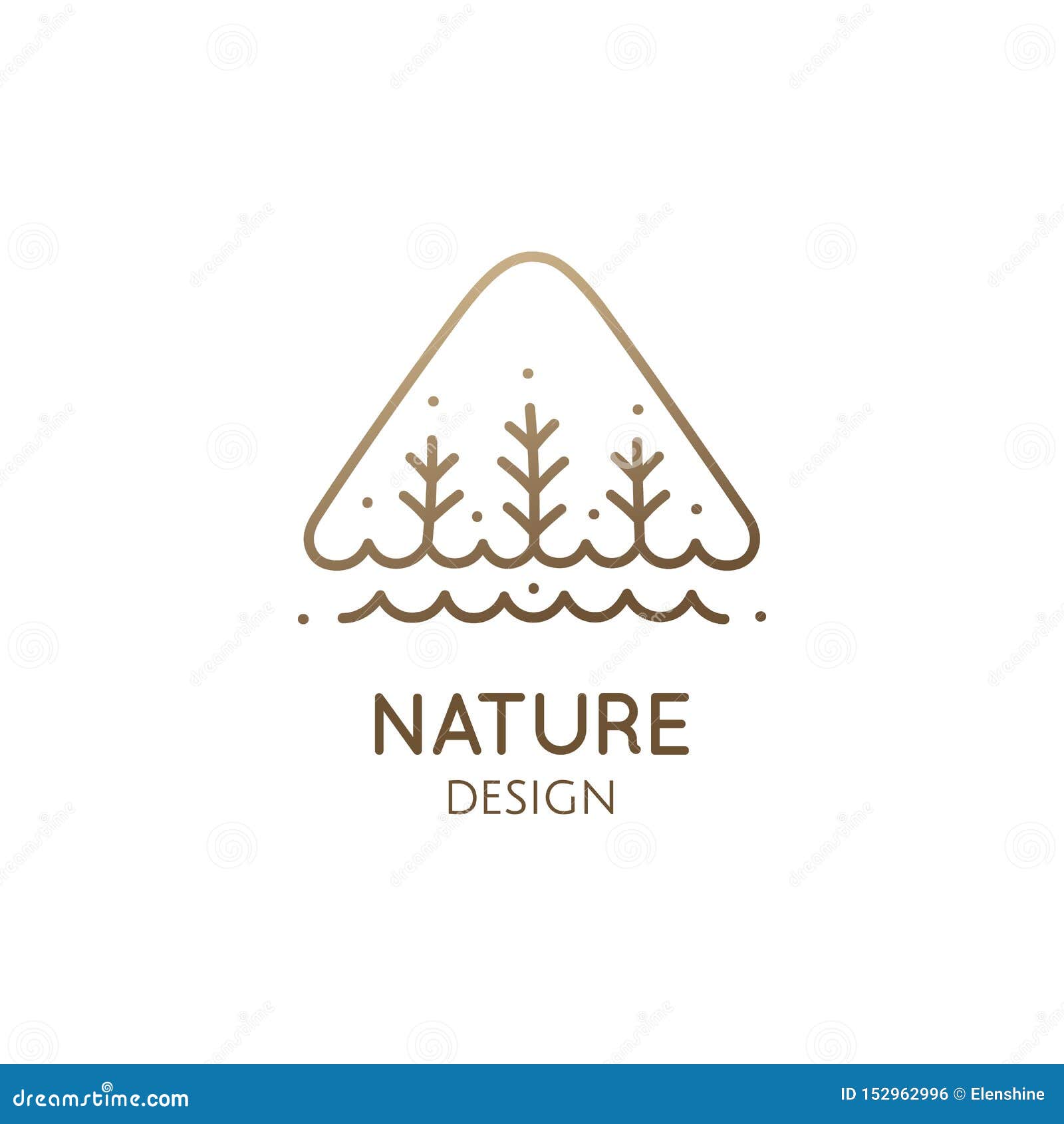 Logo Trees In Triangle Stock Photo | CartoonDealer.com #155445546