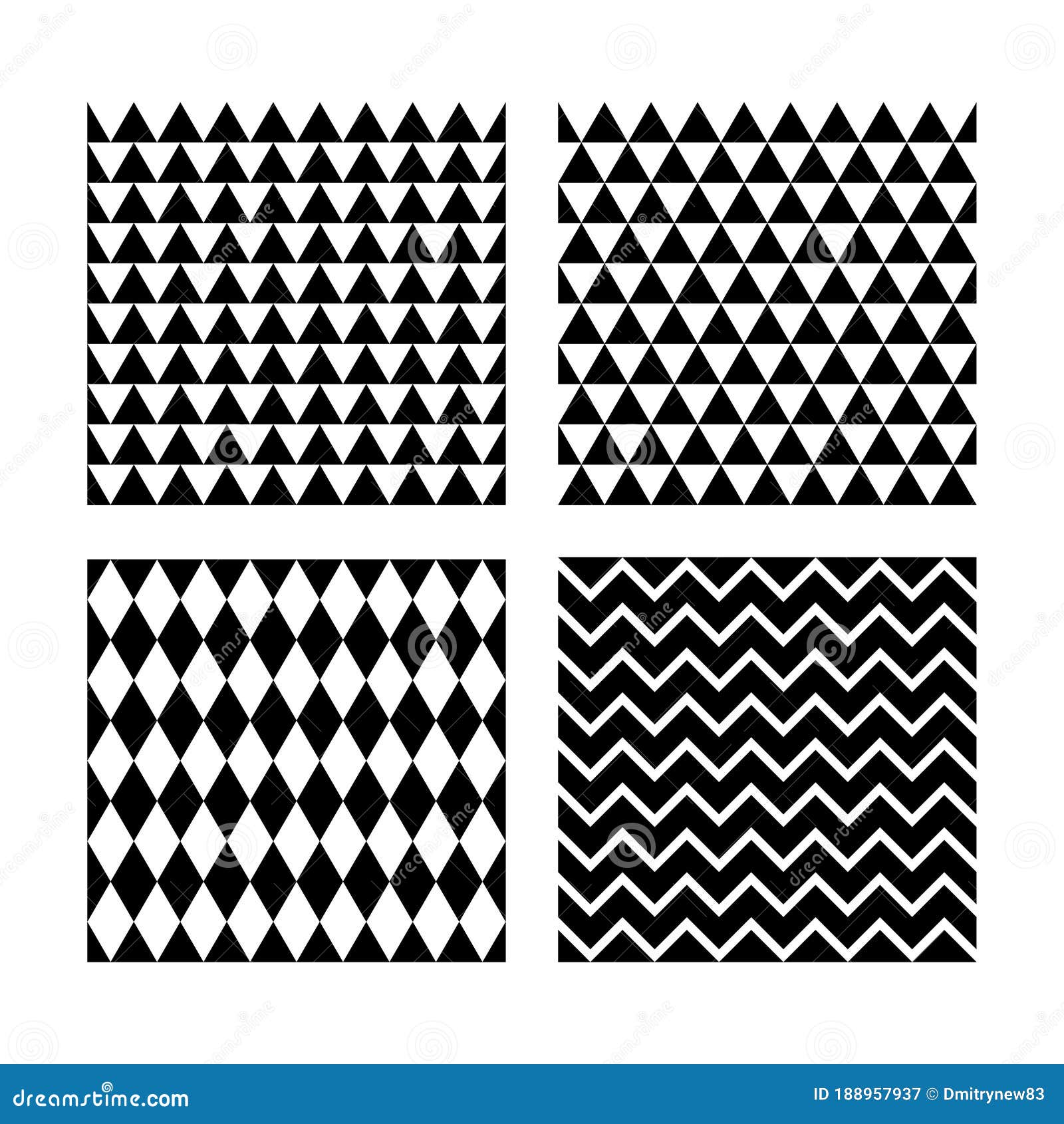 Simple Triangular Christmas Tree Illustration With Some Patterns ...