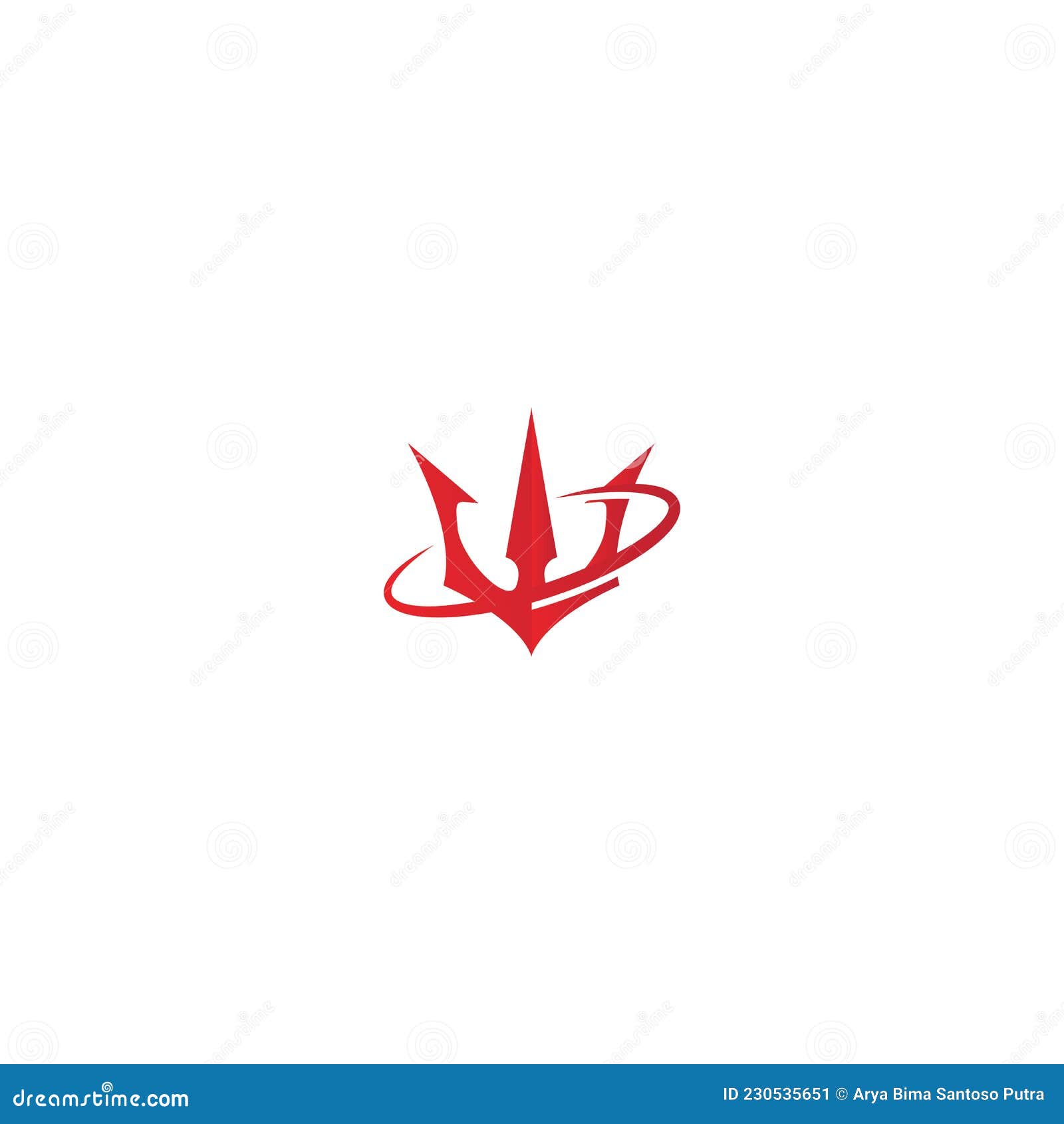 Simple Trident Free Icon Vector Logo Stock Illustration - Illustration ...